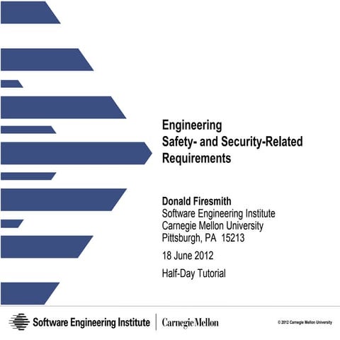 Engineering Safety and Security-Related Requirements | PDF