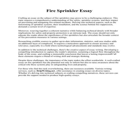 Essay On Fire Safety.pdf