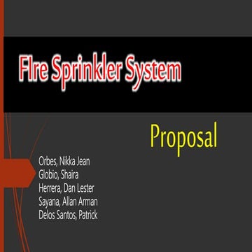 Fire Sprinkler System | PPT