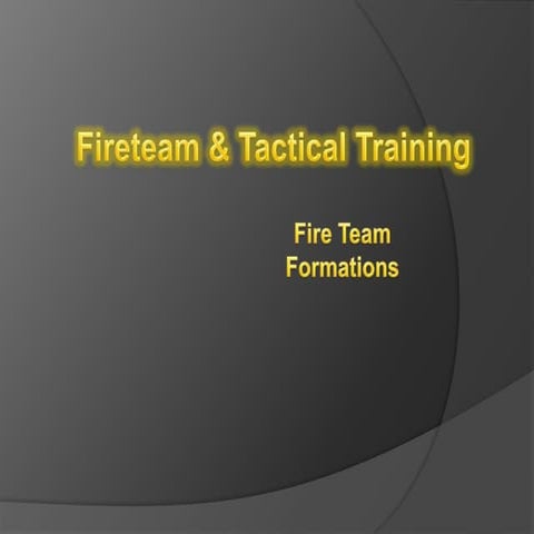 Fireteam & tactical training | PPT