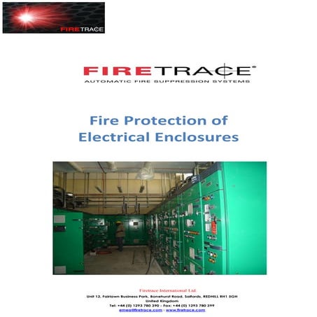 Fire Protection of Electrical Enclosures | PDF | Indoor Environmental ...