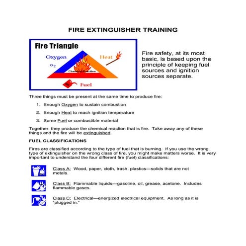 Fire training manual document | PDF