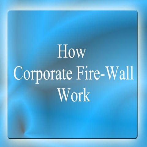 Fire Wall | PPT