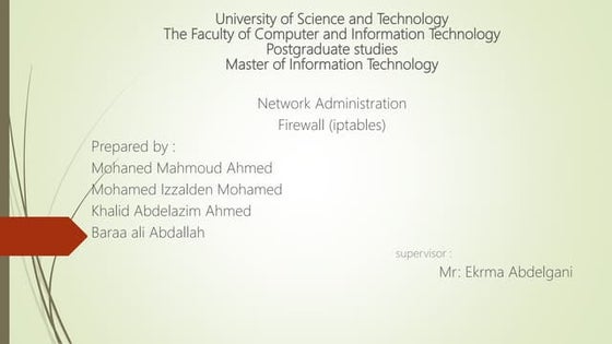 Iptables The Linux Firewall Ppt 2996