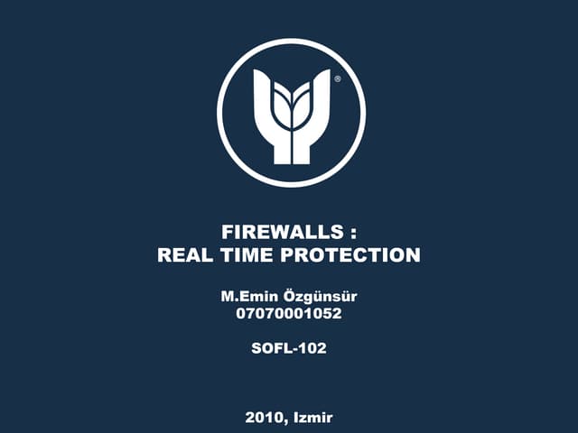 Firewallpresentation 100826052003-phpapp02 | PDF