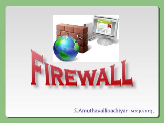 Firewall Ppt Pptx Computer Networking Computing