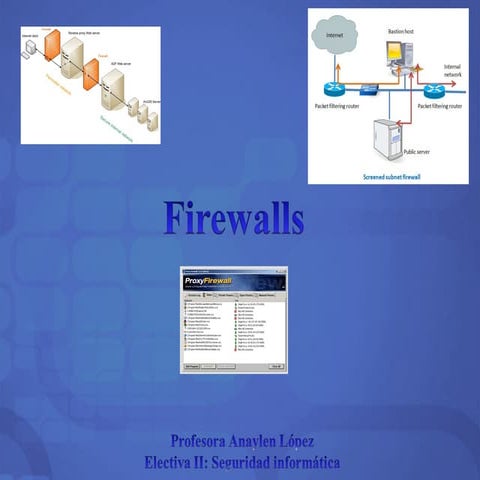 Firewall - tipos - características - software | PPT