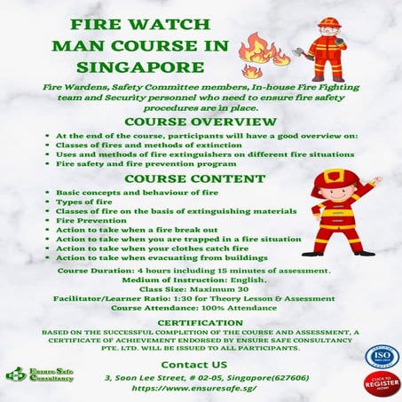 Fire watch man course in singapore | PDF