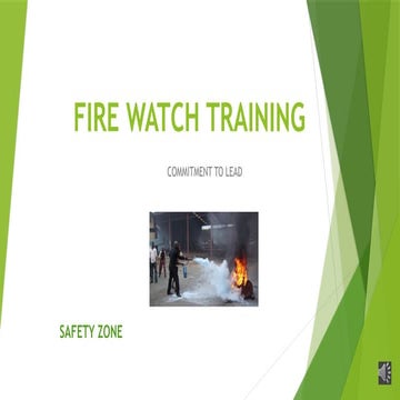 fire watch training Certificate ........ | PPTX