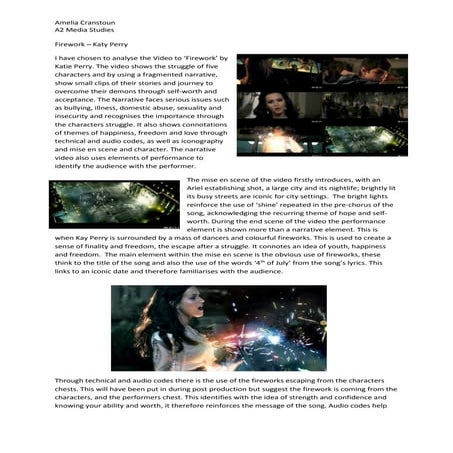 Figurative language in Katy Perry's "Firework" | ODP
