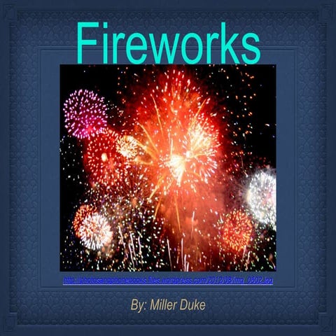 Chemistry of Fireworks | PPTX