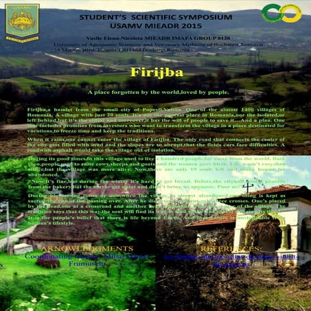 Firijba the oldest village in romania | PPSX