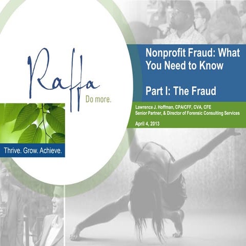 2013-04-04 Nonprofit Fraud: Part I | PDF | Crime & Harmful Acts to ...