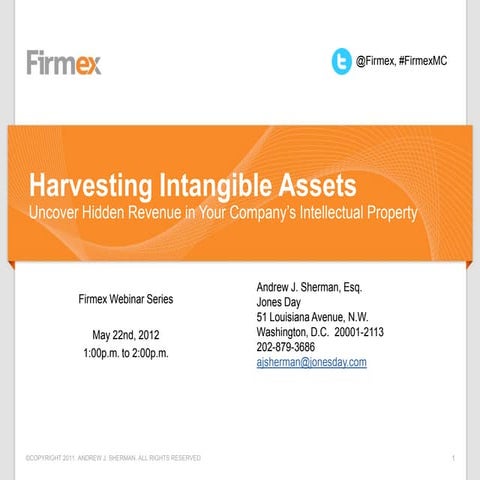Firmex Harvesting Intangible Assets | PPTX