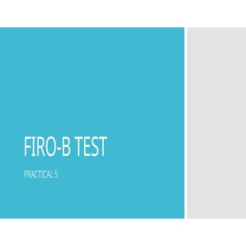 FIRO-B TEST Introduction and administration.pptx