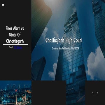 Firoz Alam vs State Of Chhattisgarh.pptx