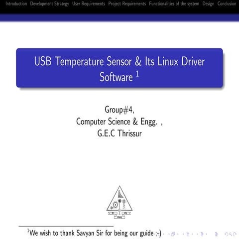 USB Temperature Sensor & Its Linux Driver Software | PDF