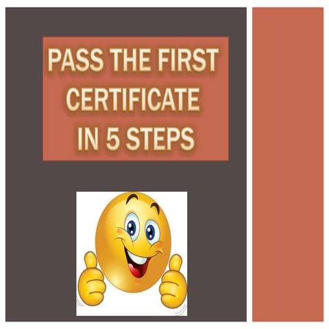 First certificate | PPTX