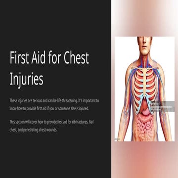 First-Aid-for-Chest-Injuries chest injuries | PPTX