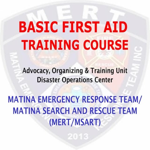 Module 1 introduction to first aid | PPTX