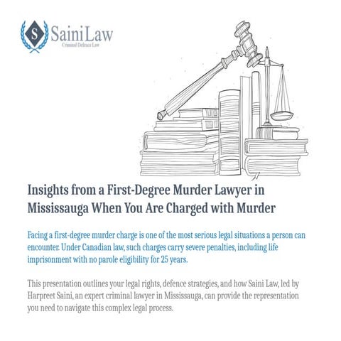 Insights from a First-Degree Murder Lawyer in Mississauga When You Are ...
