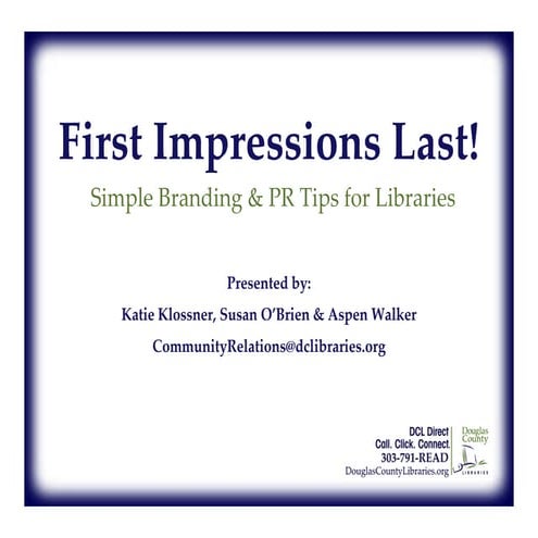 First Impressions Last | PDF
