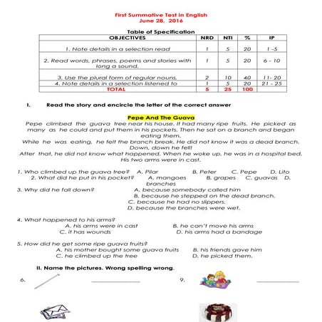 First summative-test | PDF