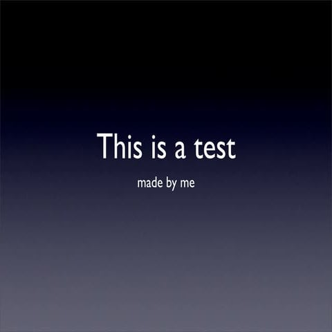First Test | PDF