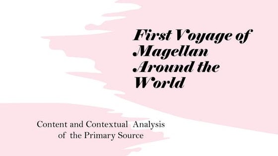 Pigafetta Lecture.pptx history and readings | PPTX | Geography | Science