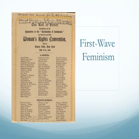First wave feminism | PPT