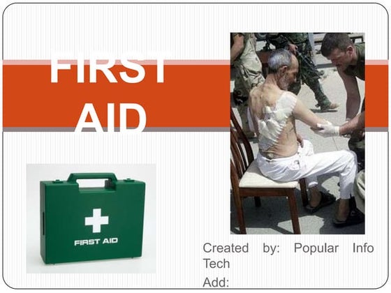 First Aid in emergency pptx | PPTX