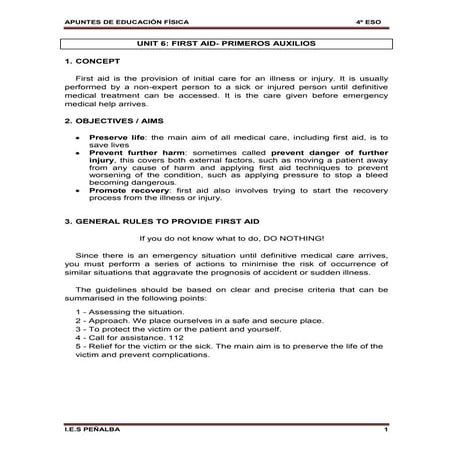 First aid | PDF