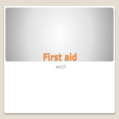 First aid.ppt