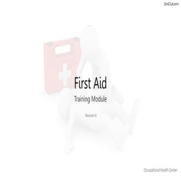 First aid safety ppt about how to do proper first aid treatment | PPTX