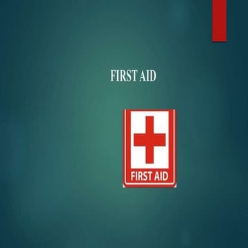 FIRST AID AND EMERGENCIES.pptx. introduction | PPTX | First Aid | Injuries