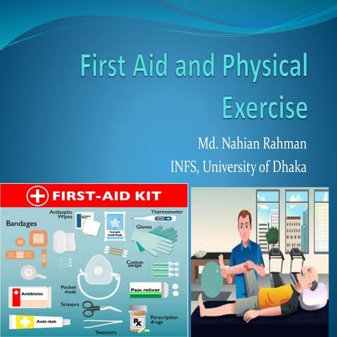 First aid and physical exercise | PPTX