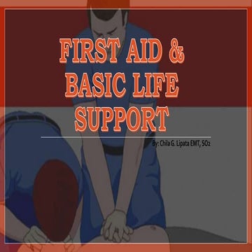 Module 1 introduction to first aid | PPTX