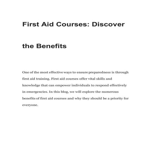 First Aid Courses Discover the Benefits.pdf