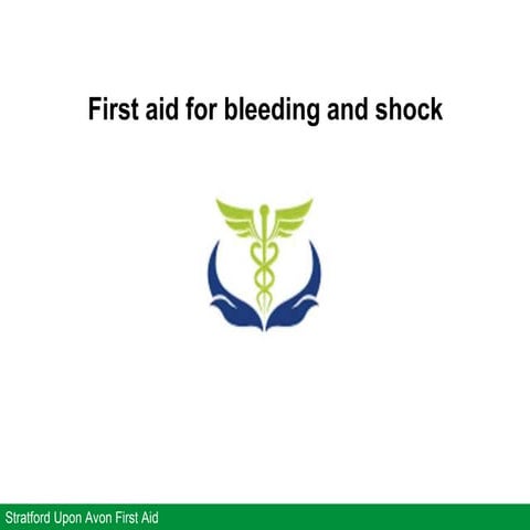 First aid for bleeding and shock | PPTX