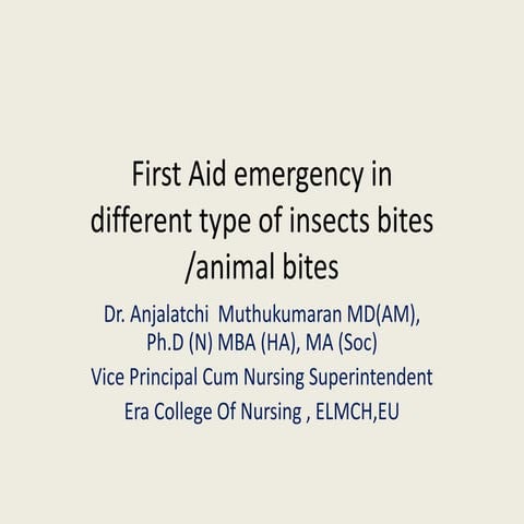 first aid in Insects bites and heat stroke.pptx
