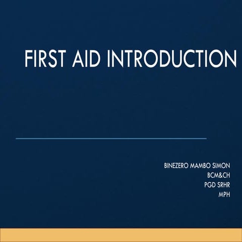Principles of first aid | PPTX