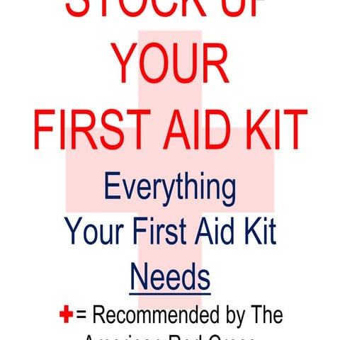 First aid kit ppt | PPTX