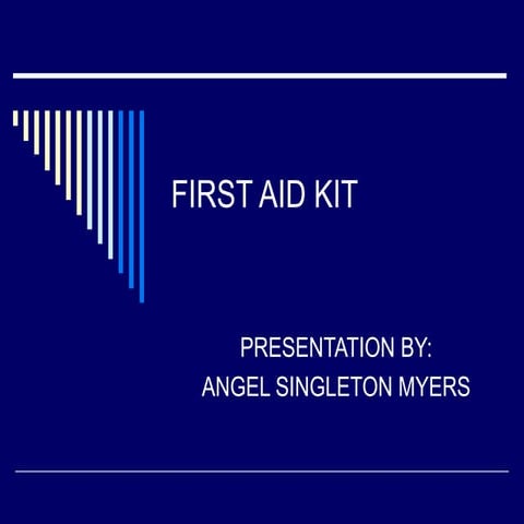 Troy University First Aid Kit for Safety Class | PPT