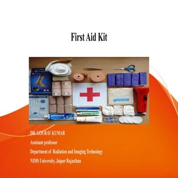 Use of First Aid Kit for emergency critical situation.pptx