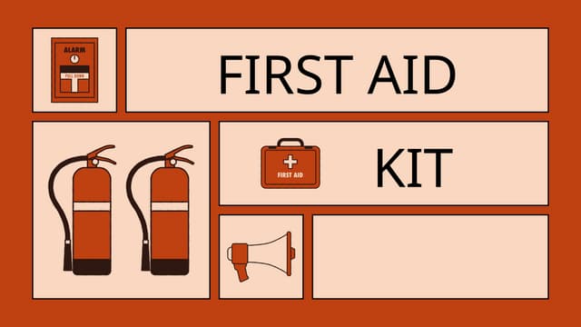 First aid kit ppt | PPTX