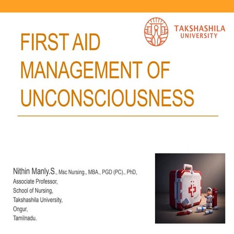 First Aid management of Unconscious.pptx
