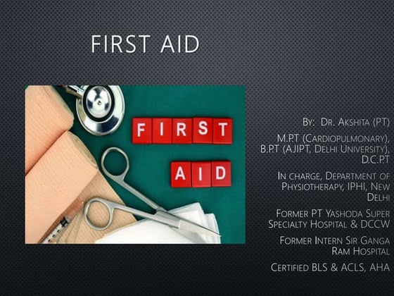 Basic first aid | PPT