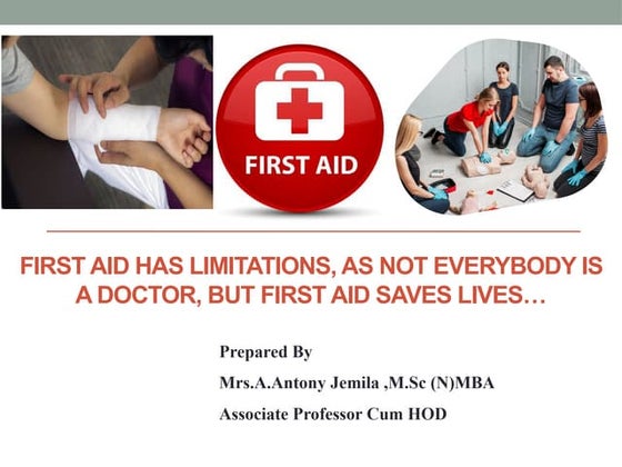 FIRST AID ppt (1).pptx | First Aid | Injuries