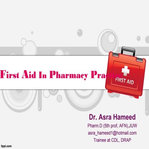 First aid ppt | PPT