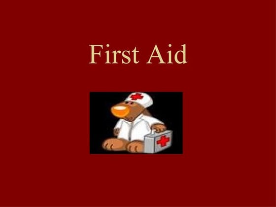 Module 1 introduction to first aid | PPT